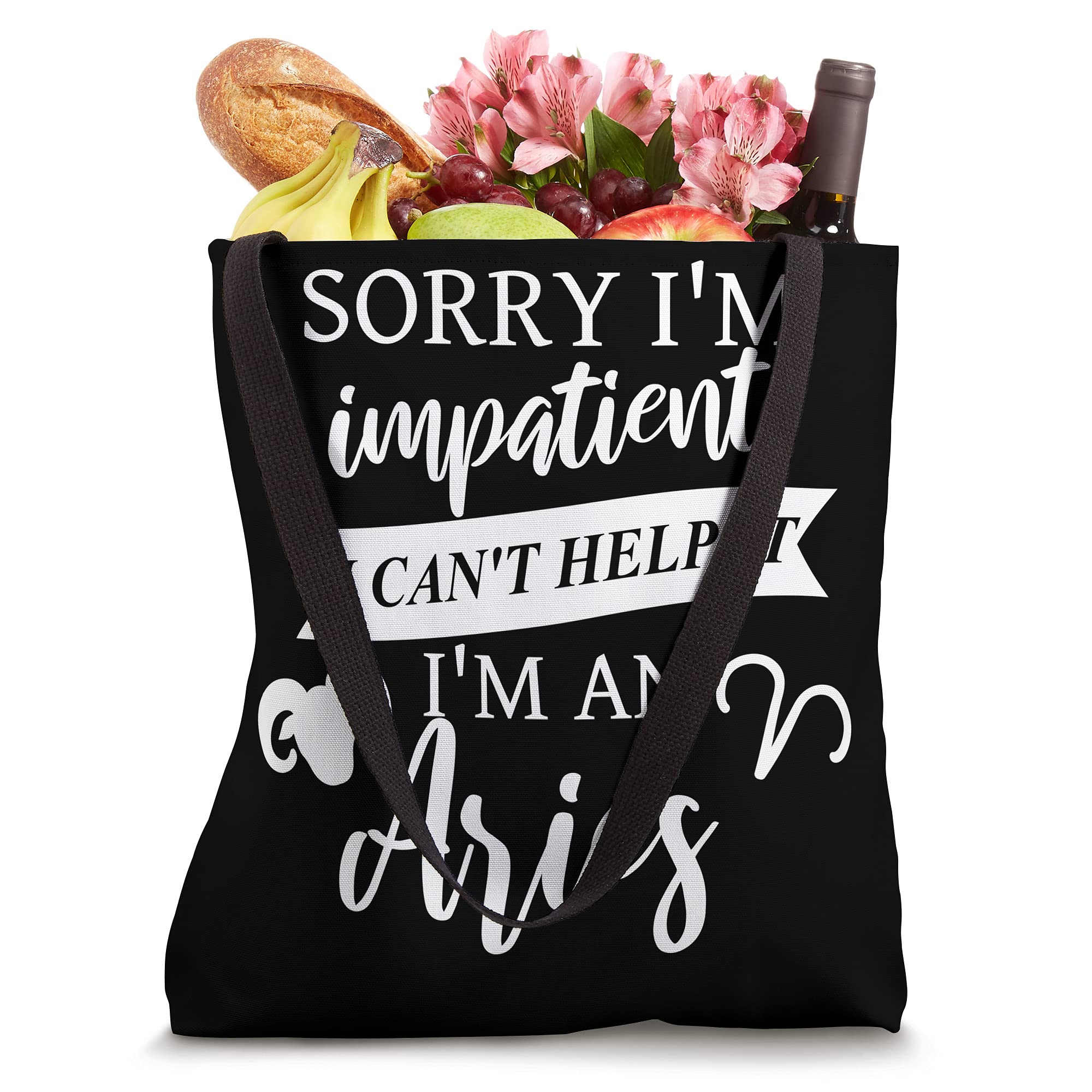 Impatient Aries Horoscope Zodiac Astrology Tote Bag