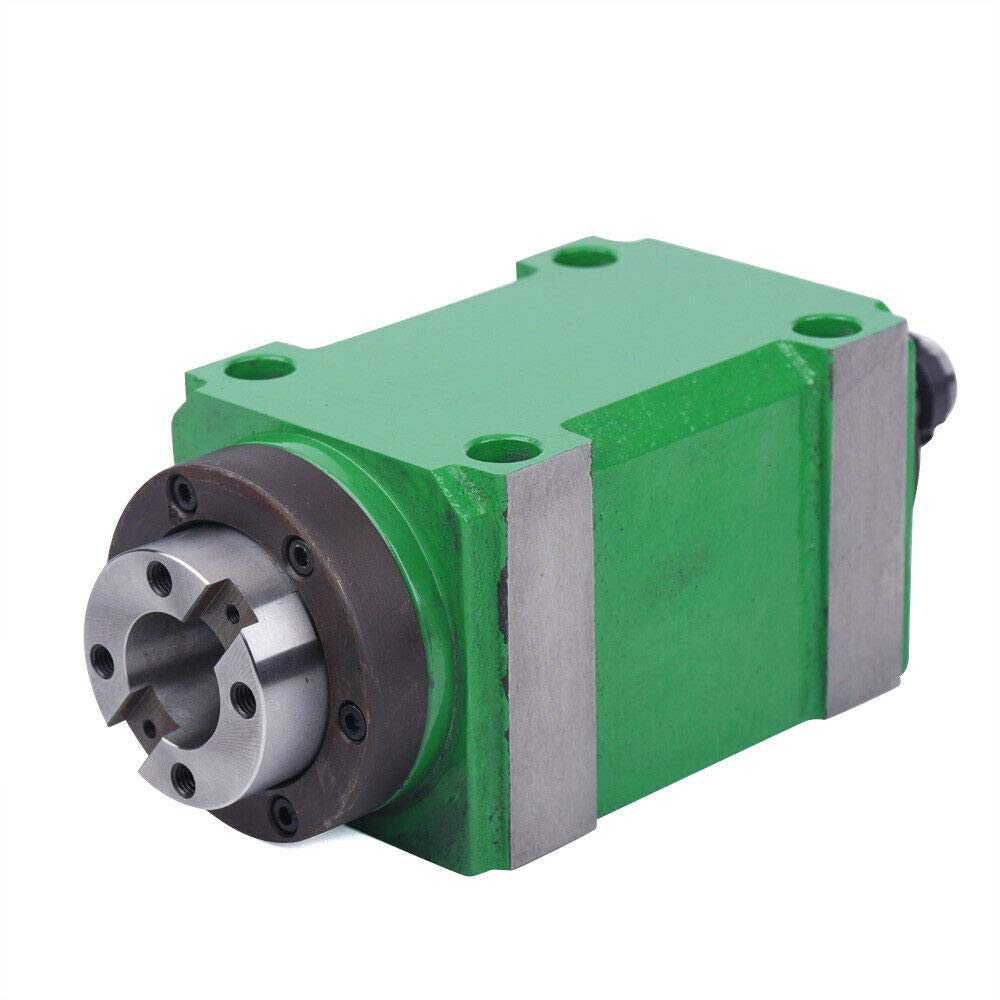 BT30 Collet Chuck Power Head Spindle Power Unit 60mm Cutting/Boring/Milling machine Tool Spindle 1.5kw 2HP Waterproof For Drilling Application (6000 rpm drilling waterproof)