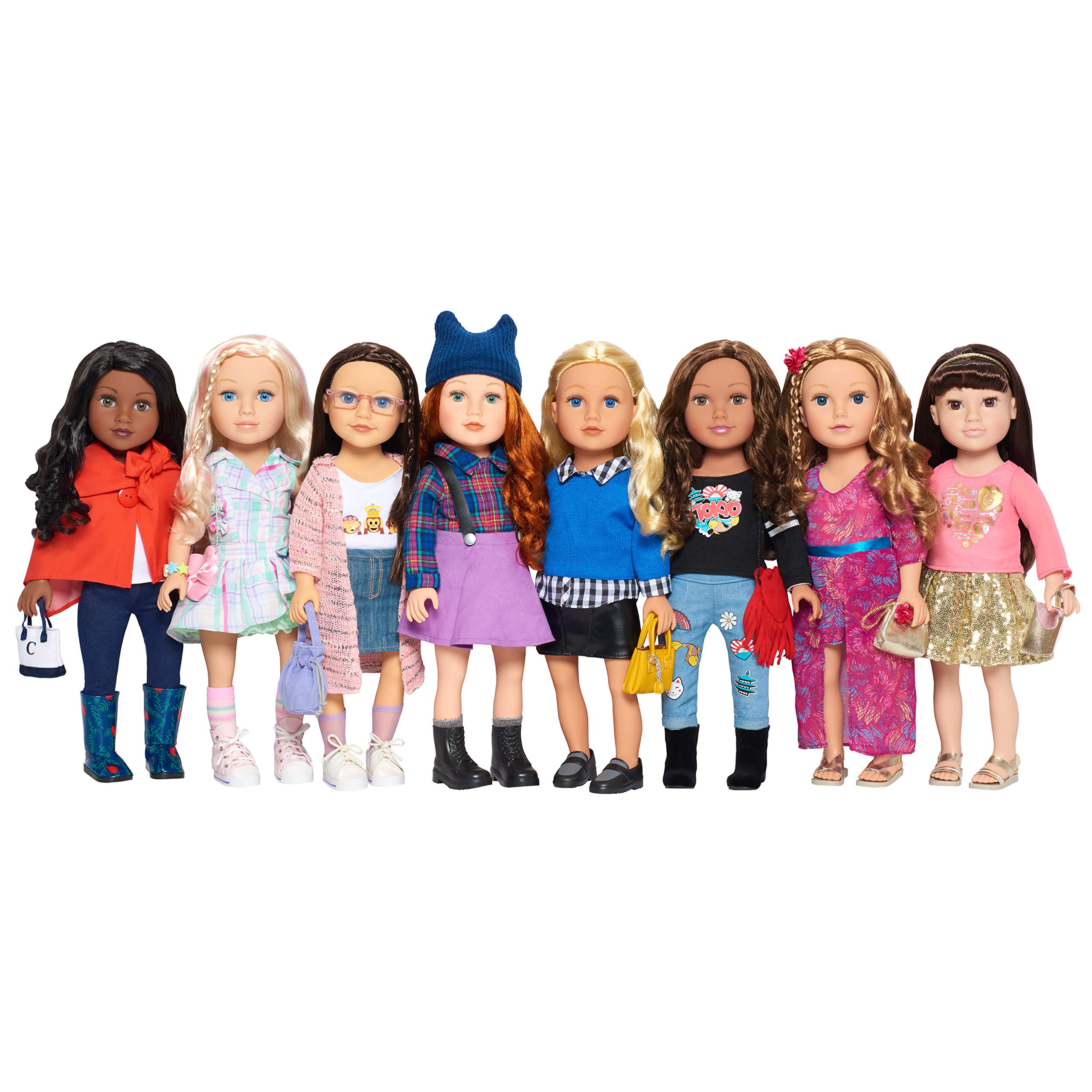 Journey Girls Dolls, 18-Inch Dana Hand Painted Doll with Brown Hair and Blue Eyes