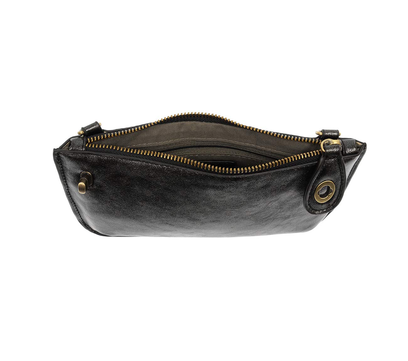 Joy Susan Ladies Crossbody Wristlet Clutch Lustre Lux - Black