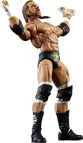 Mattel WWE Triple H Ultimate Edition Fan TakeOver Action Figure with ultimate articulation, life-like detail, and accessories, 6-Inches
