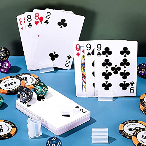 Dong Huang 50pcs Clear Game Card Stands Plastic Game Piece Holder for DIY Board Game Party Favor