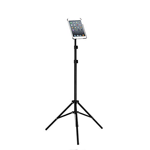 GRIFITI Nootle 58 Inch Adjustable Stand Tripod Mount with Mini Ball Head & Travel Case for 1/4 20 Threaded iPad Holder, Universal Standard or Large Tablet Mounts, Cameras, Displays & Photos or Video
