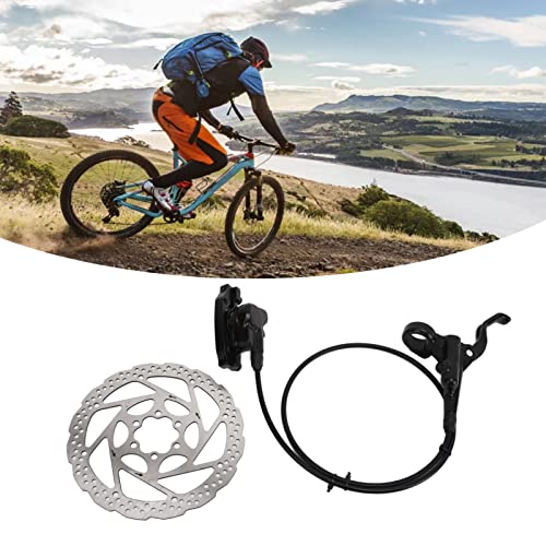 BOTEGRA Left Front Brake, Forging Caliper Double Piston Lightweight Bike Disc Brake Aluminum Alloy Handle Integrated Cylinder for Road Bike