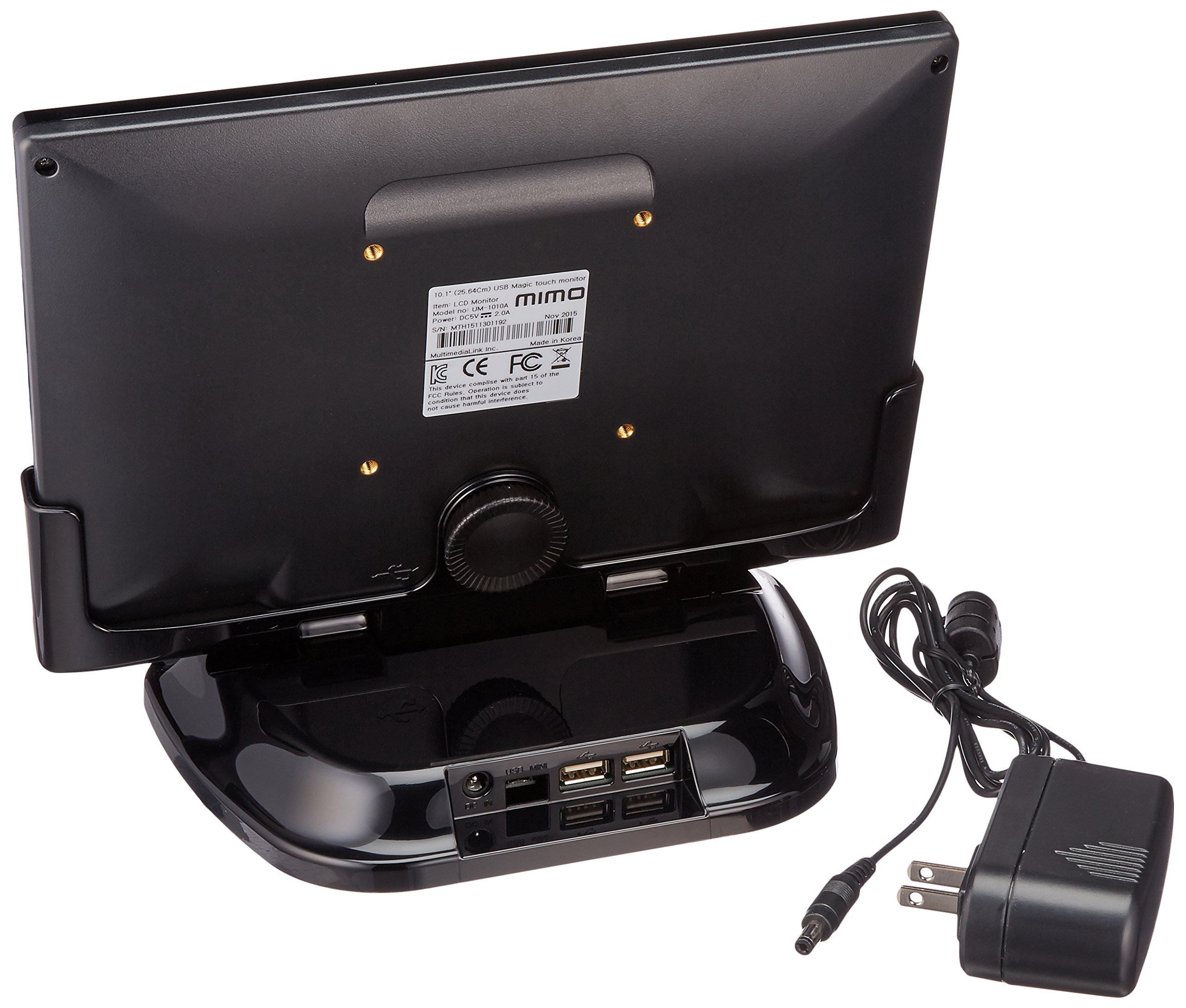 Mimo UM-1010A Magic Touch Deluxe 10.1'' LCD Monitor, Black