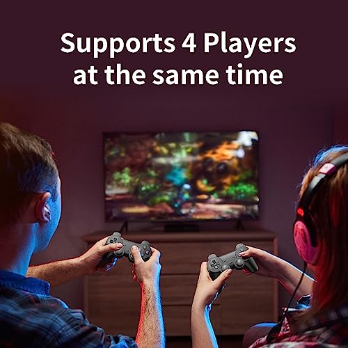 GD20 Game Stick 64G Built in 30,000+ Games, Dual 2.4G Wireless Controllers, Video Game Consoles for 4K 60fps HDMI Output with 20+ Emulators