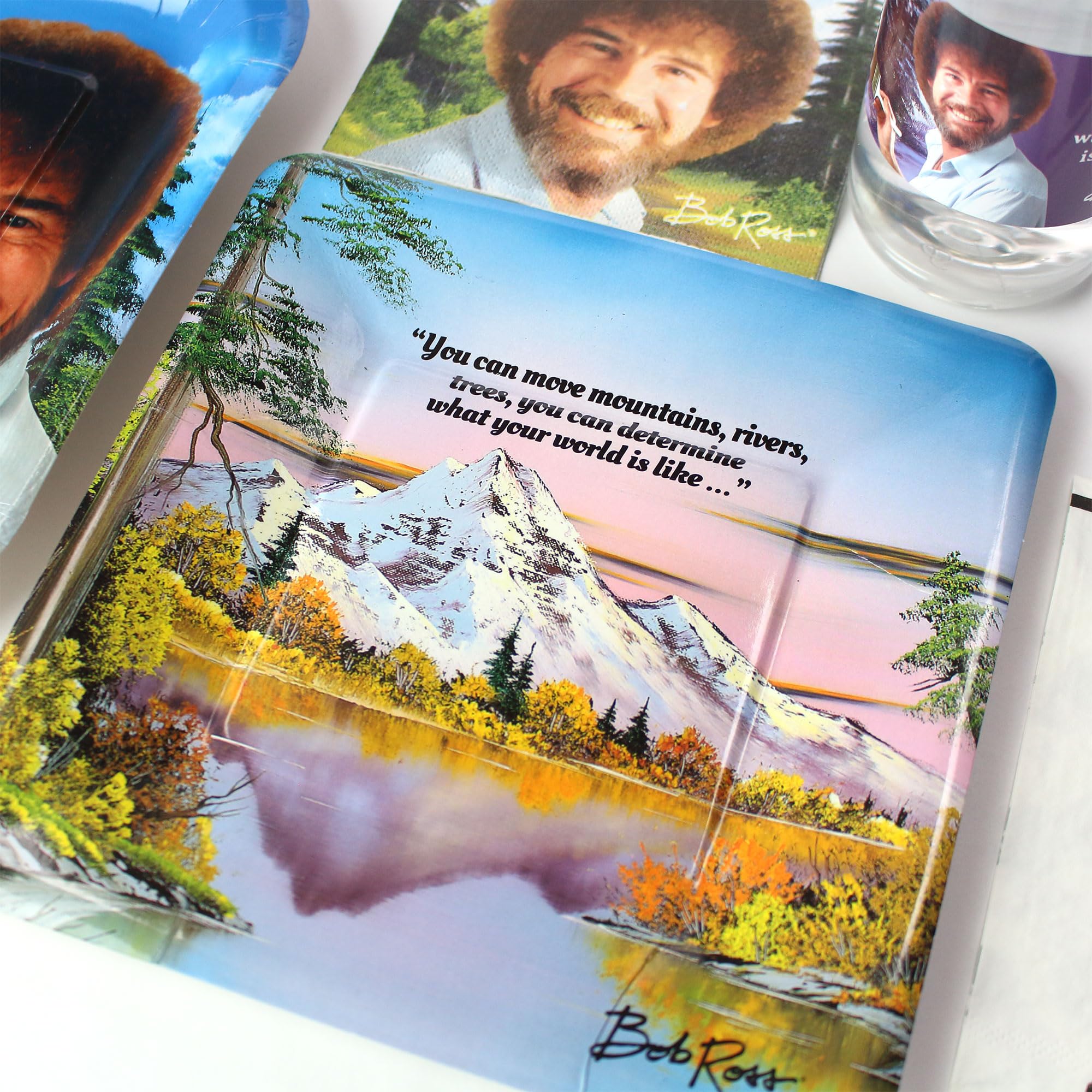 Bob Ross Party Supplies (Standard) Classic Happy Birthday Decorations, Graduation, Retirement, Art Party, 66 Piece Set, by Prime Party