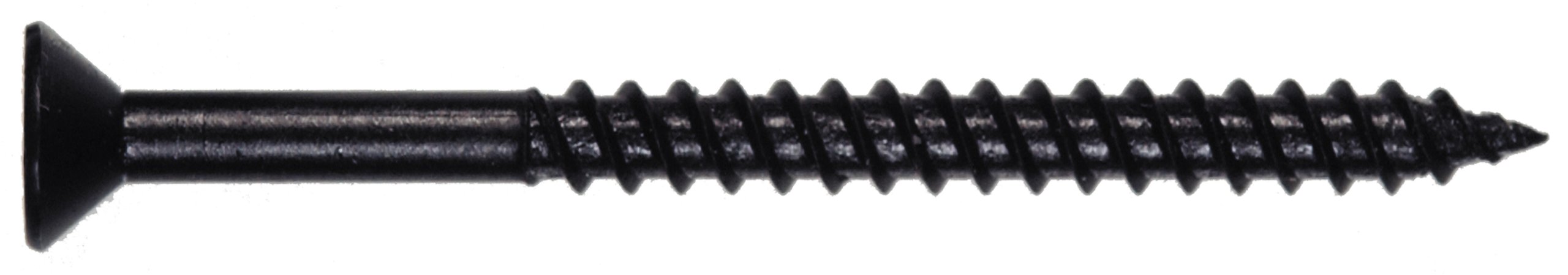 The Hillman Group 39243 8-Inch x 2-1/4-Inch Flat Head Phillips Twin Thread Cabinet Screw, 100-Pack, Black