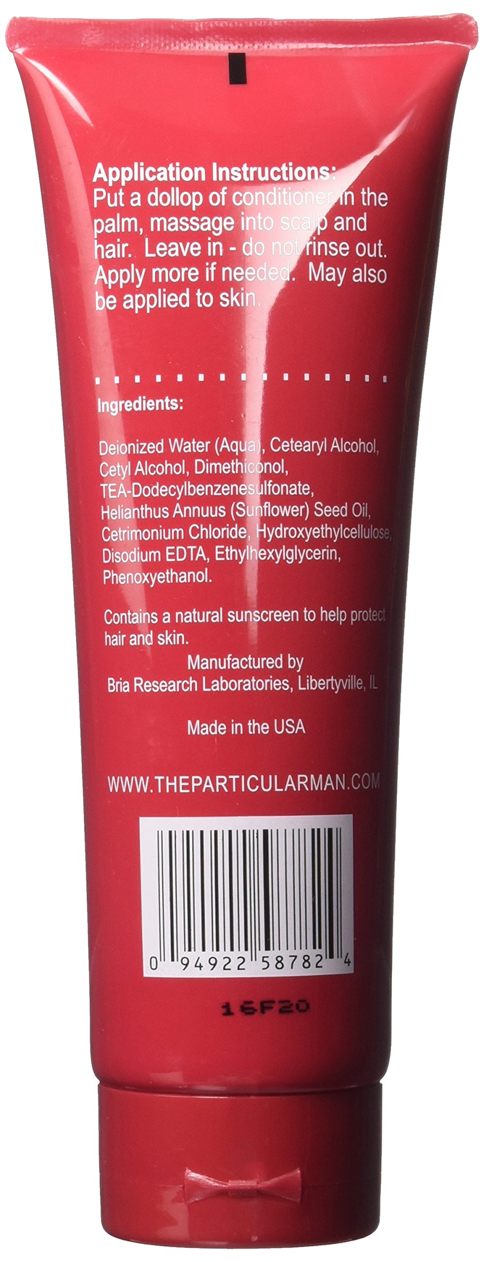 The Particular Man Conditioner Leave In Continual Moisturizing (Scent Free), 8-Ounce