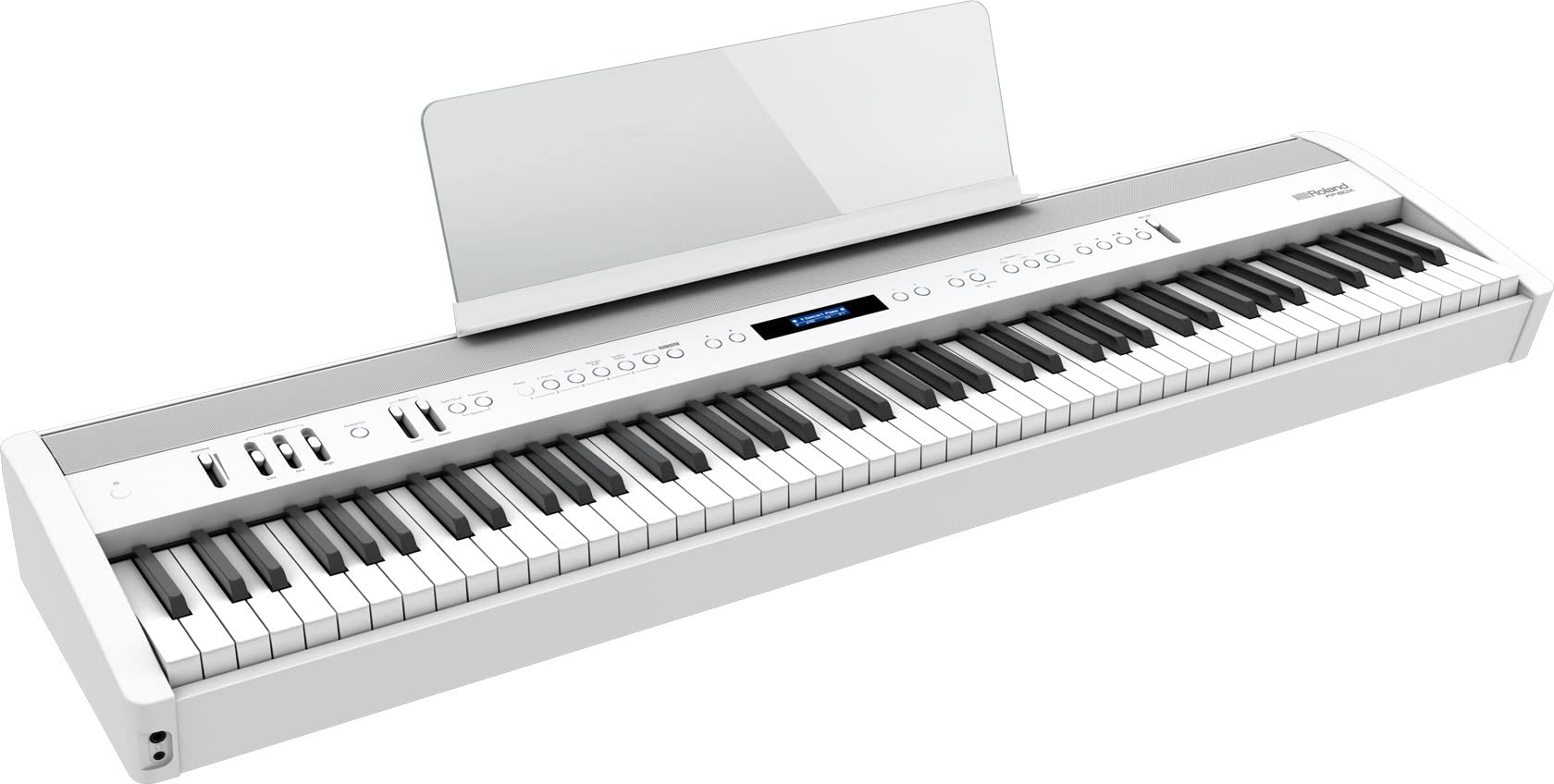Roland FP-60X 88-Key Digital Piano - White Bundle with Roland KSC-72 Stand, Roland KPD-90 Three Pedal Unit, Bench, Instructional DVD, Online Piano Lessons, and Austin Bazaar Polishing Cloth