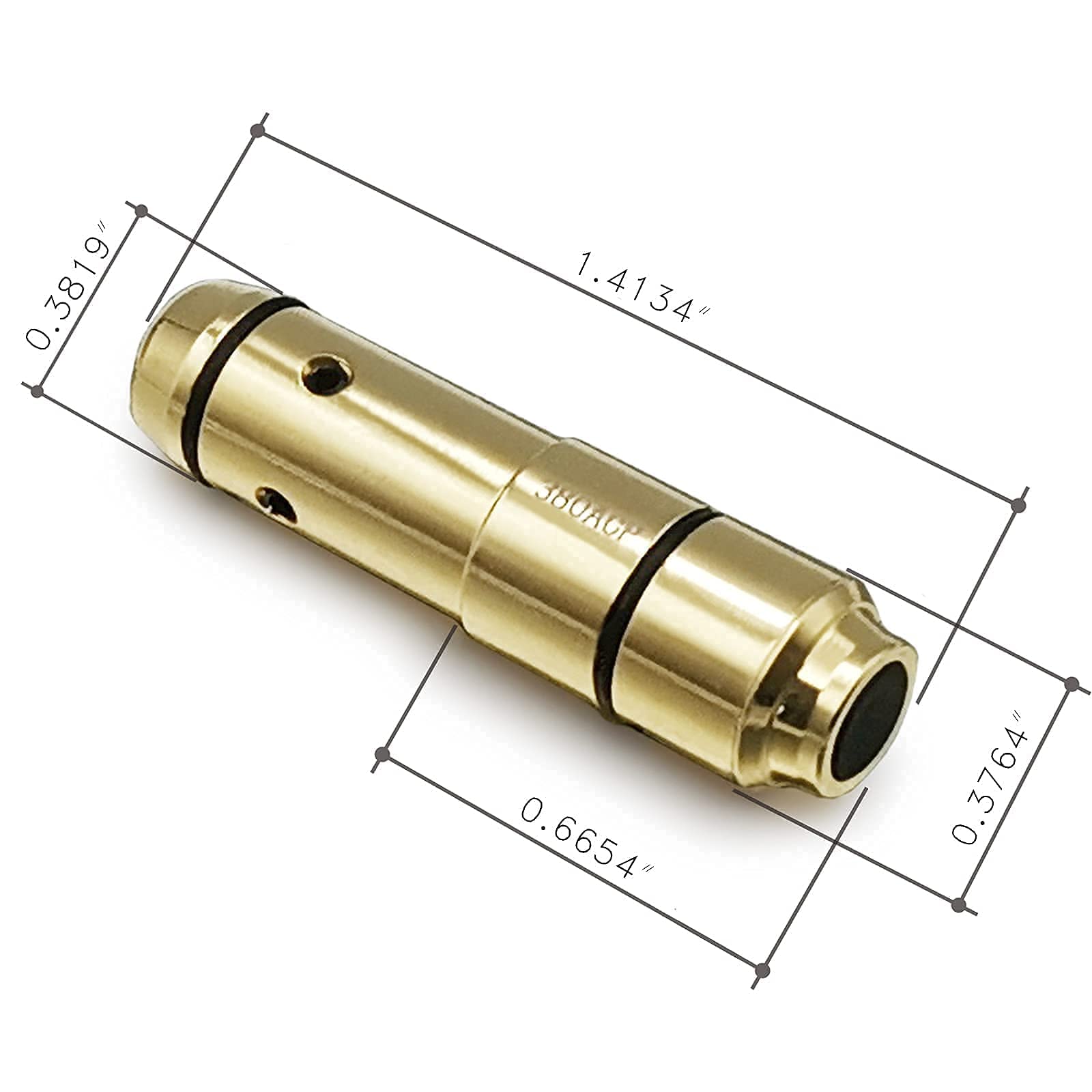 ARKSight Dry Fire Training Cartridge 380ACP and 40S&W Laser Training Cartridge Integrated Snap Cap, Red Laser Bullet