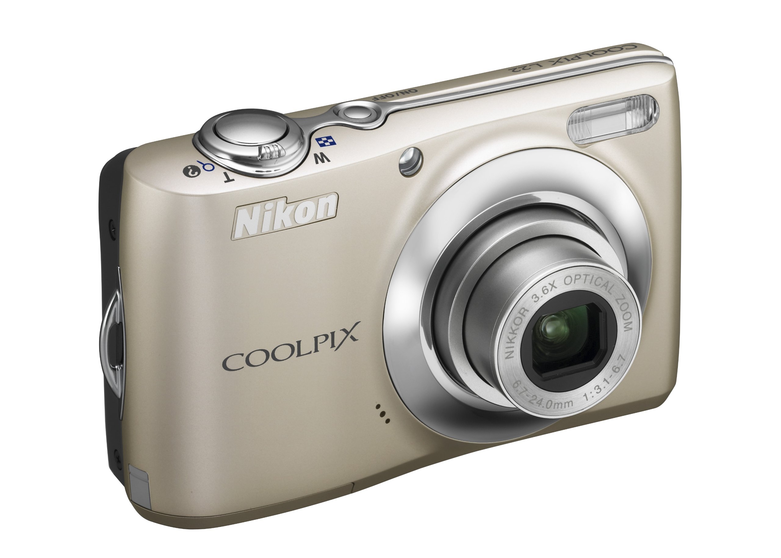 Nikon Coolpix L22 12.0MP Digital Camera with 3.6x Optical Zoom and 3.0-Inch LCD (Silver)