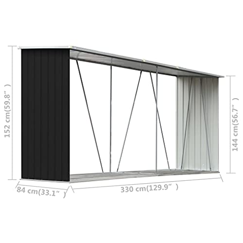 Garden Log Storage Shed, Garden Log Shed Stable Construction Easy Assembly for Outdoor for Farmer for Backyard