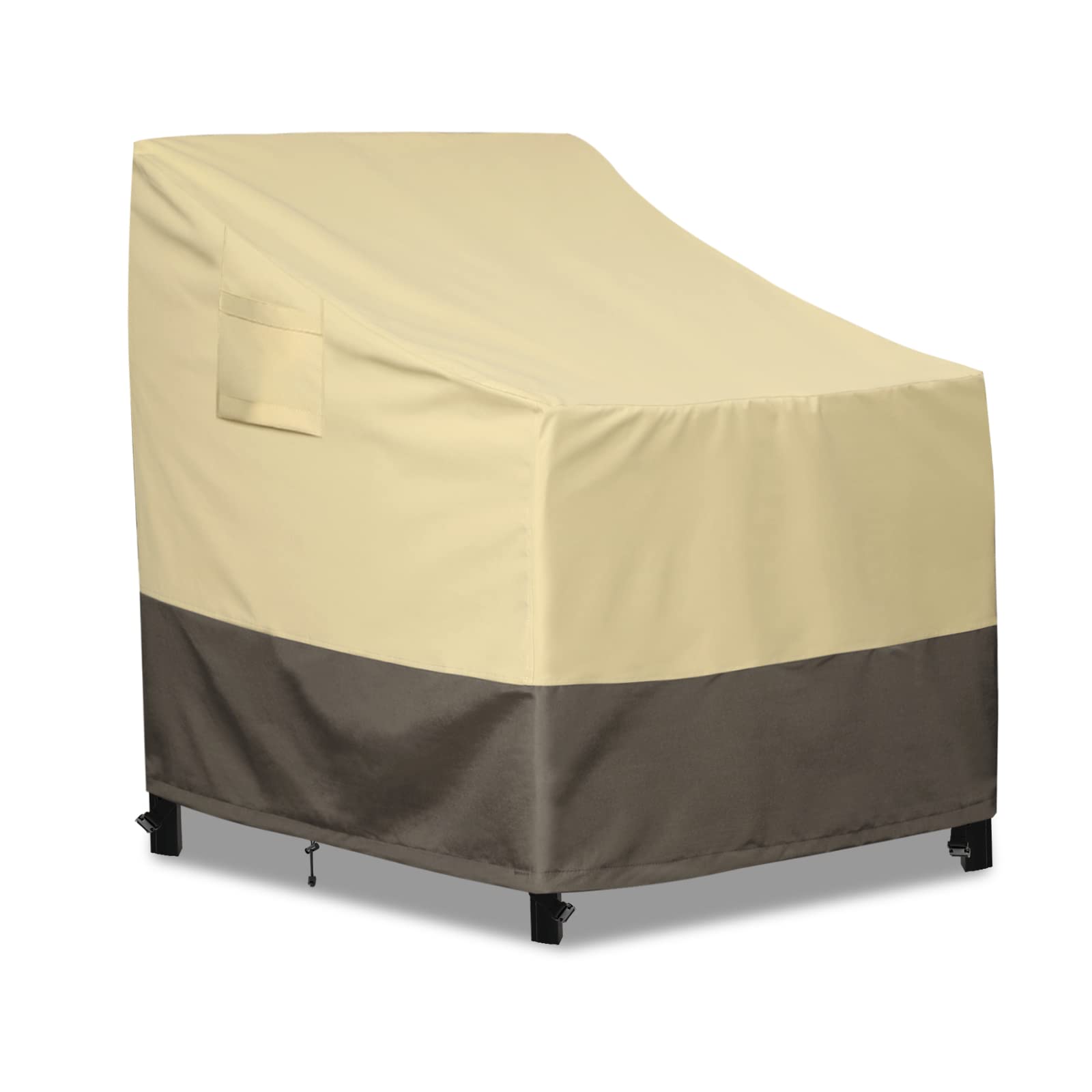 PureFit Outdoor Chair Covers Waterproof Patio Chair Cover, Heavy Duty Lounge Deep Seat Cover for Outdoor Furniture, Lawn, Deck, and Backyard, Anti-fade & Tear Resistant, 28"W x 30"D x 31"H