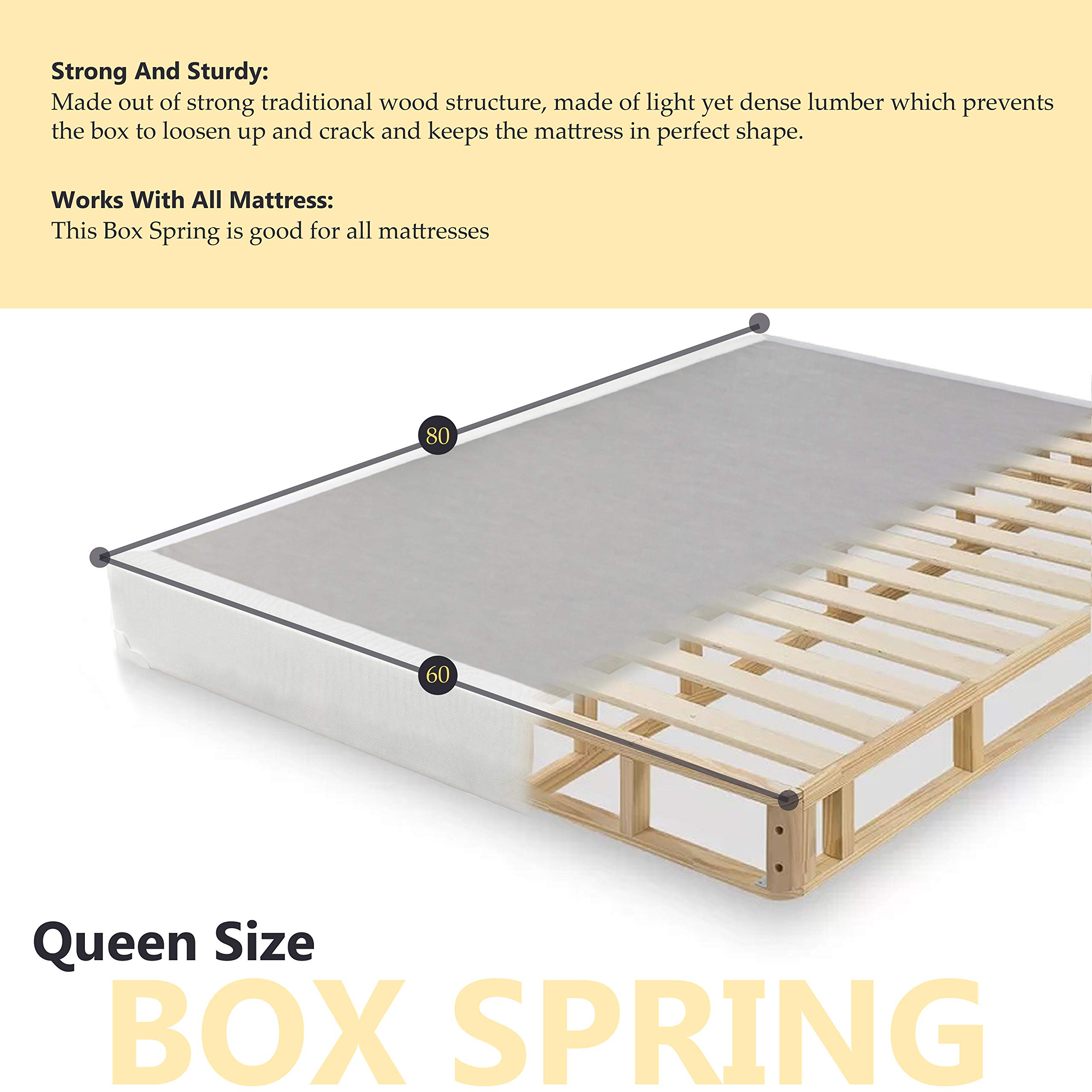 Continental Sleep Medium Plush Double Sided Pillowtop Innerspring Fully Assembled Mattress, Good for The Back, Queen, No