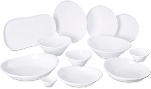 Carlisle FoodService Products Stadia Resuable Plastic Bowl for Home and Restaurant, Melamine, 32 Ounces, White