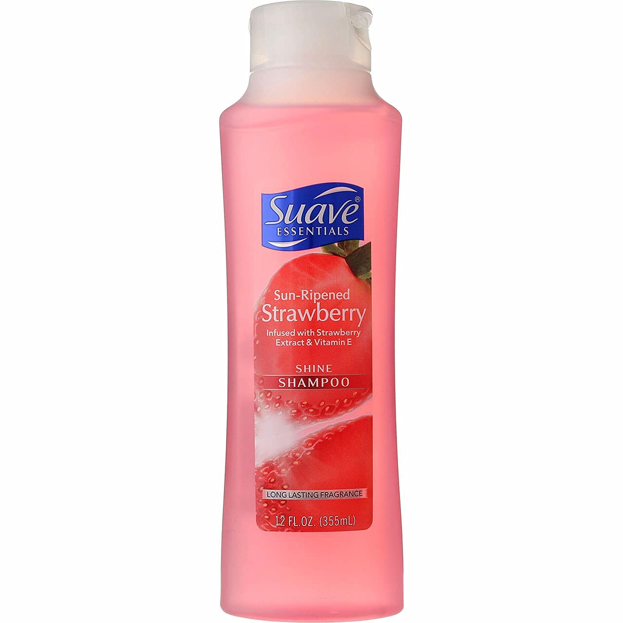 Suave Shampoo, Sun-Ripened Strawberry Family-Size 2-Pack β Energizing Shampoo with Strawberry Extract & Vitamin E, 22.5 Oz Ea
