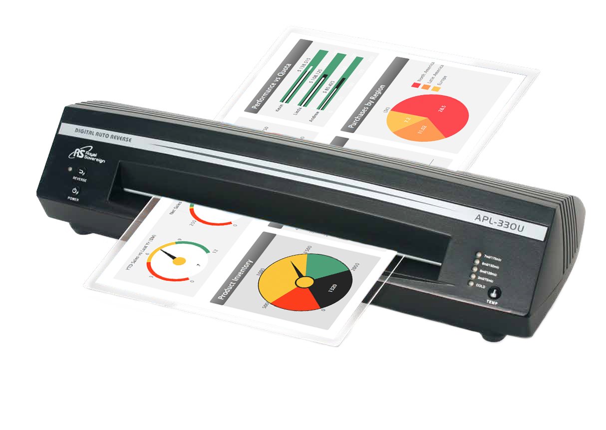 Royal Sovereign 3 Mil, Letter Size 11.25" x 8.75" x 0.7" Inches, Thermal Laminating Clear Gloss, 200 Pouches (SCR-003)