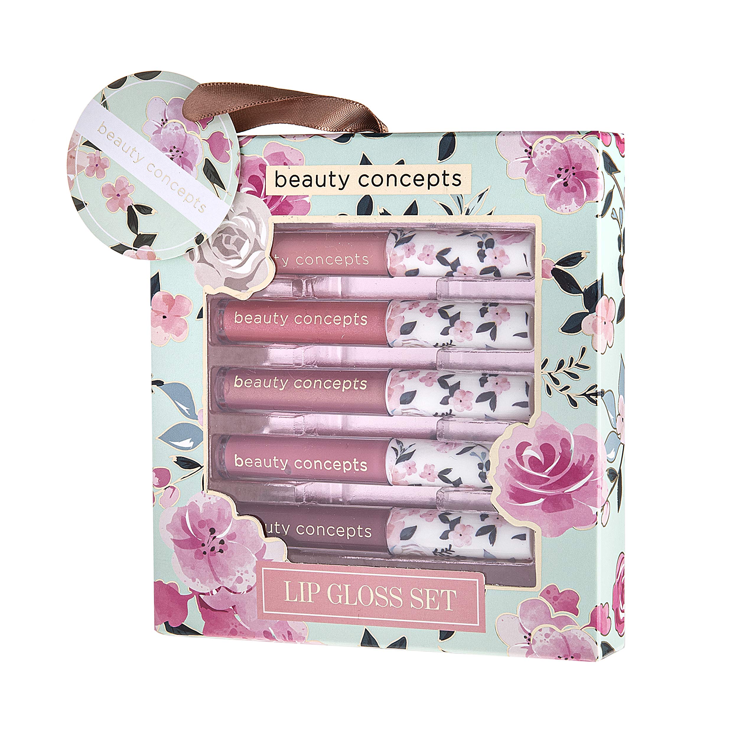Beauty Concepts Lip Gloss Collection – Shimmering, Glossy Lip Makeup Set for a Radiant Finish, Pink and Red Collection