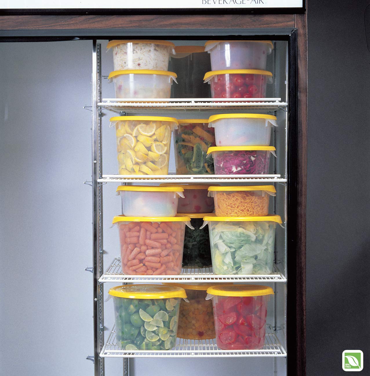 Rubbermaid Commercial Products Plastic Round Food Storage Container with Bail Handle for Kitchen/Food Prep/Storing, 22 Quart, Clear, Container Only (FG572924CLR)