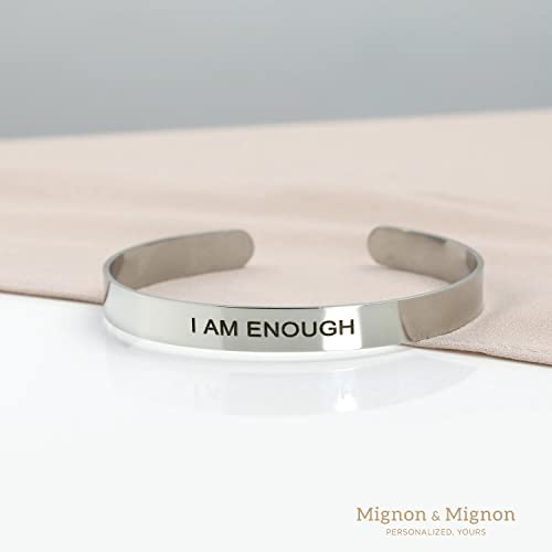Cuff Engraved Bracelet Graduation Gift for Her Teacher Appteciation Personalized Bangle for Women Custom Name Inspirational Friendship Bridesmaid Proposal Coordinate - FBR