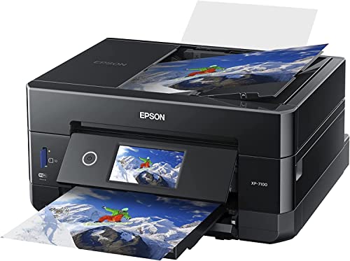 Epson Expression Premium XP-7100 Wireless All-in-One Color Inkjet Printer for Home Office - Print Scan Copy - 5760 x 1440 dpi, 15 ppm Black, 8.5 x 14, SD Card Slot, 100 Sheets, Auto 2-Sided Printing
