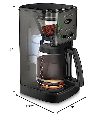 Cuisinart DCC-1200P1 Brew Central 12-Cup Programmable Coffeemaker Coffee Maker, Carafe, Brushed Chrome