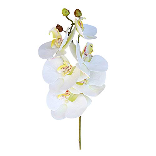 balloonbobo 6 Heads Artificial Phalaenopsis Silk Flower Simulation Fake Plant Wedding Party Home Garden Decor 2#