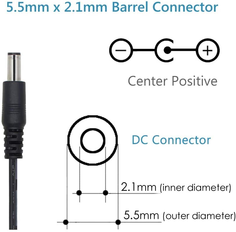SUPON AC 100-240V to DC 9V 9Volt 2A 1.5A 1A 0.5A, 5.5x2.1mm Plug Switching Supply Power Adapter for Video LED Light L122T VILTROX L116T Monitors, Security Camera CCTV Router Humidifier WiFi Webcam