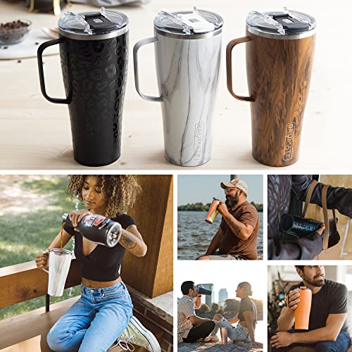 BrüMate Toddy XL - 32oz 100% Leak Proof Insulated Coffee Mug with Handle & Lid - Stainless Steel Coffee Travel Mug - Double Walled Coffee Cup (Ice White)