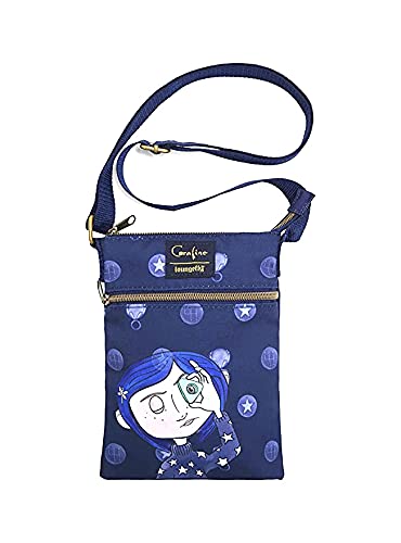 Loungefly Coraline Ghost Eyes Seeing Stone Passport Crossbody Bag