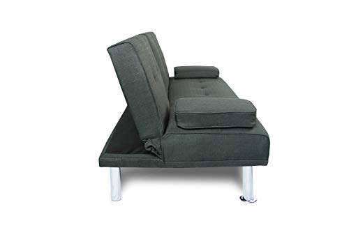 ERYE Modern Futon Sofa Loveseat Convertible Sleeper Couch Bed for Small Space Apartment Office Living Room Furniture Sets,Tufted Upholstered Love Seat
