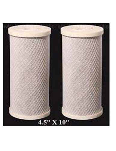 CFS – 2 Pack Heavy Duty Carbon/Sediment Water Filter Cartridges Compatible with GE FXHTC, RFC-BBSA Models – Remove Bad Taste & Odor – Whole House Replacement Filter Cartridge – 5 Micron