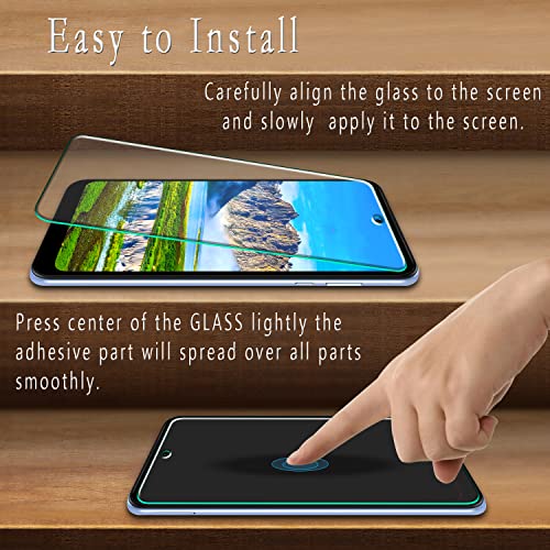 HPTech (2 Pack) Screen Protector Designed for Motorola Moto G Power 2022 Tempered Glass, 9H Hardness, Anti Scratch, Bubble Free, Easy to Install