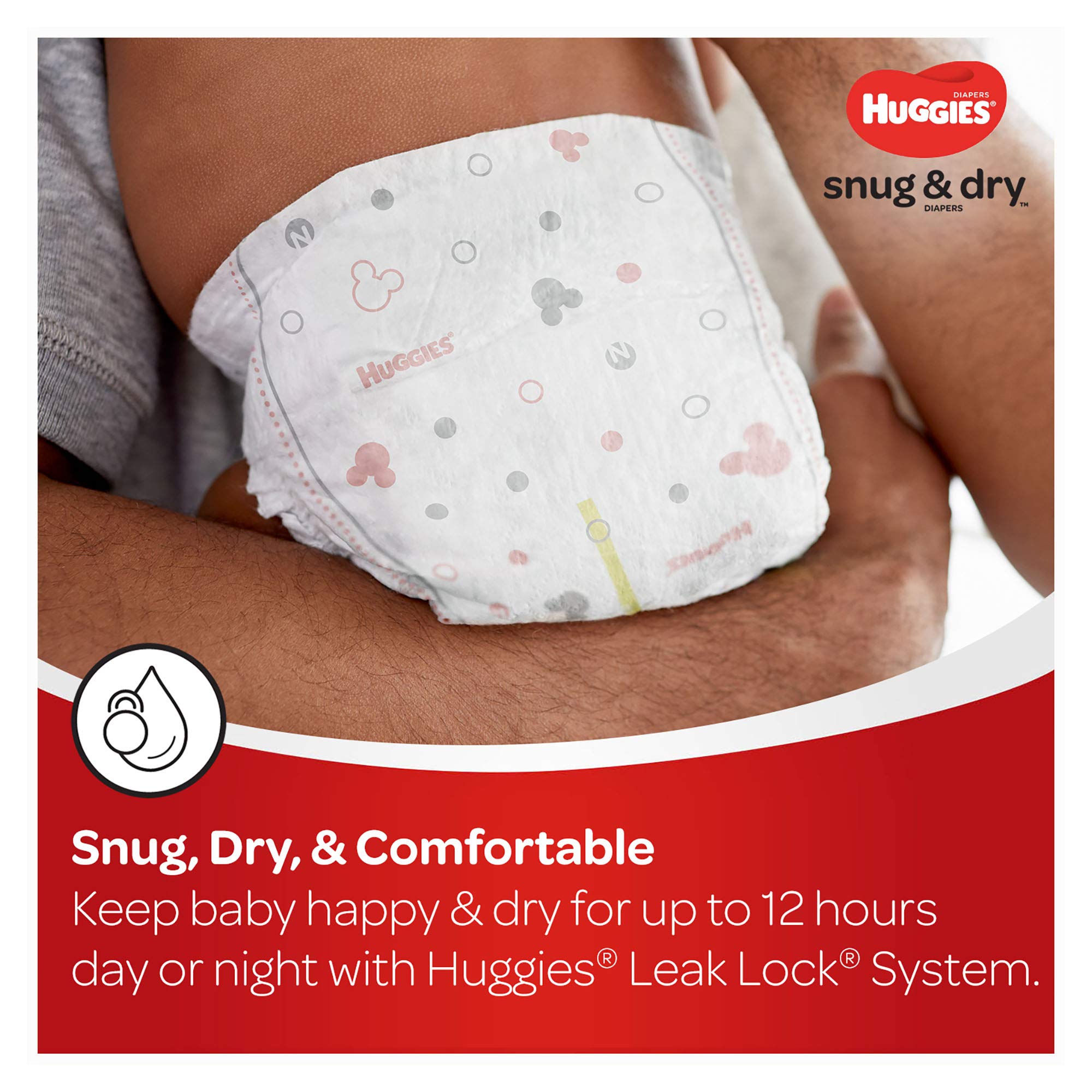Huggies Snug & Dry Baby Diapers, Size 2, 38 Ct