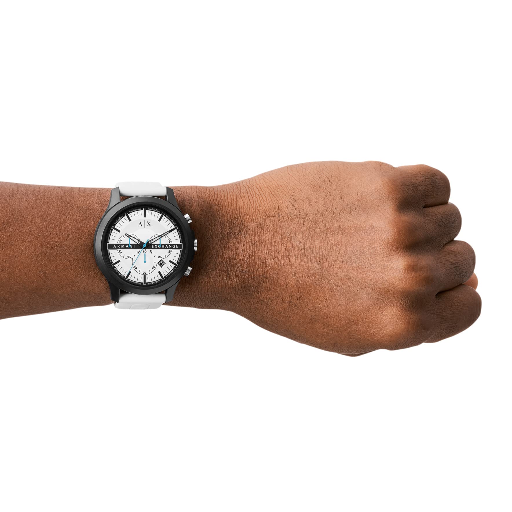 Armani Exchange A|X Men's Chronograph Black Leather Watch (Model: AX1818)