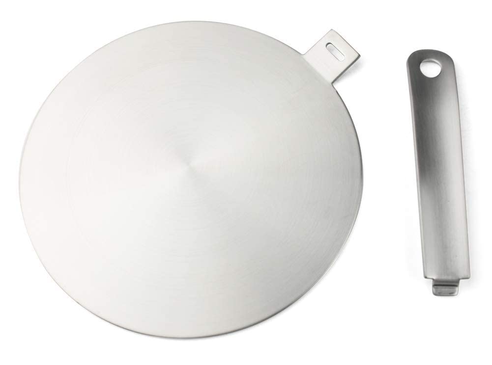 RUNZI Induction adapter, converter disc for induction cooking plate, heat diffusion plate with detachable handle and base, 20 cm………