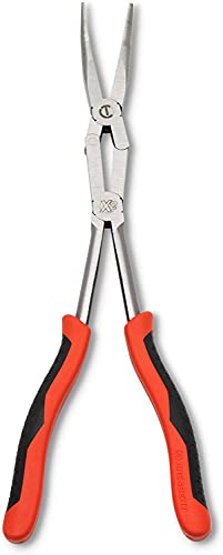Crescent 2 Piece X2 Straight and Bent Long Nose Dual Material Plier Set - PSX204C , Red