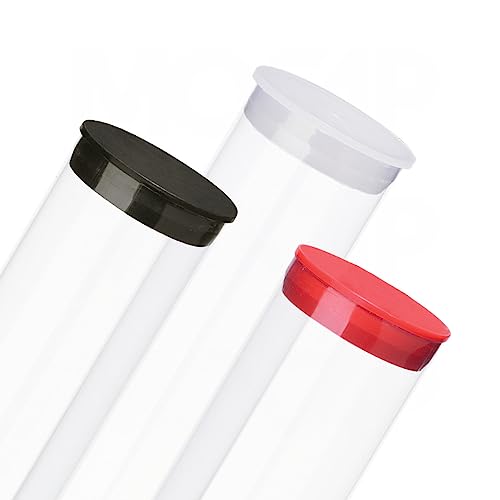 Round Polypropylene Plugs - Round Tube Plug - For Cleartec 2-3/4" Tubes - Black PP MOCAP PRP2.750BLK (qty25)