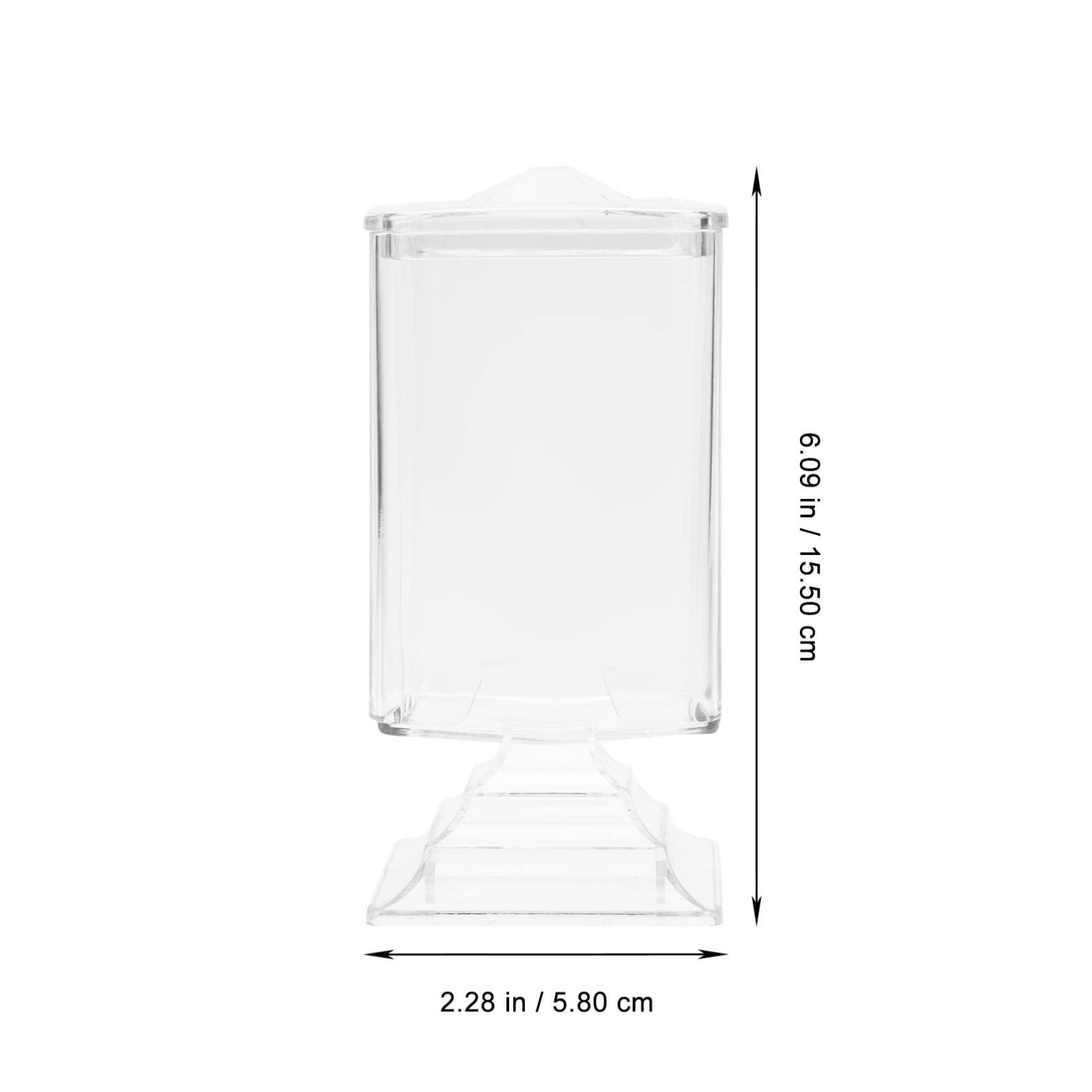 Box Cotton Storage Box Cotton Pads Organizer Nail Art Cotton Organizer Storage Holder Cotton Pad Holder Cotton Pads Container Manicure Tool Holder Clear Storage Container