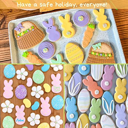 Crethinkaty Easter Bunny Cookie Cutter for Baking Rabbit Shape Cookie/Pastry/Biscuit Cutter for Holiday(3.7 * 1.8")