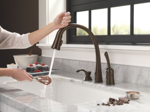 Delta Faucet Pilar Kitchen Soap Dispenser for Kitchen Sinks, Venetian Bronze RP50781RB