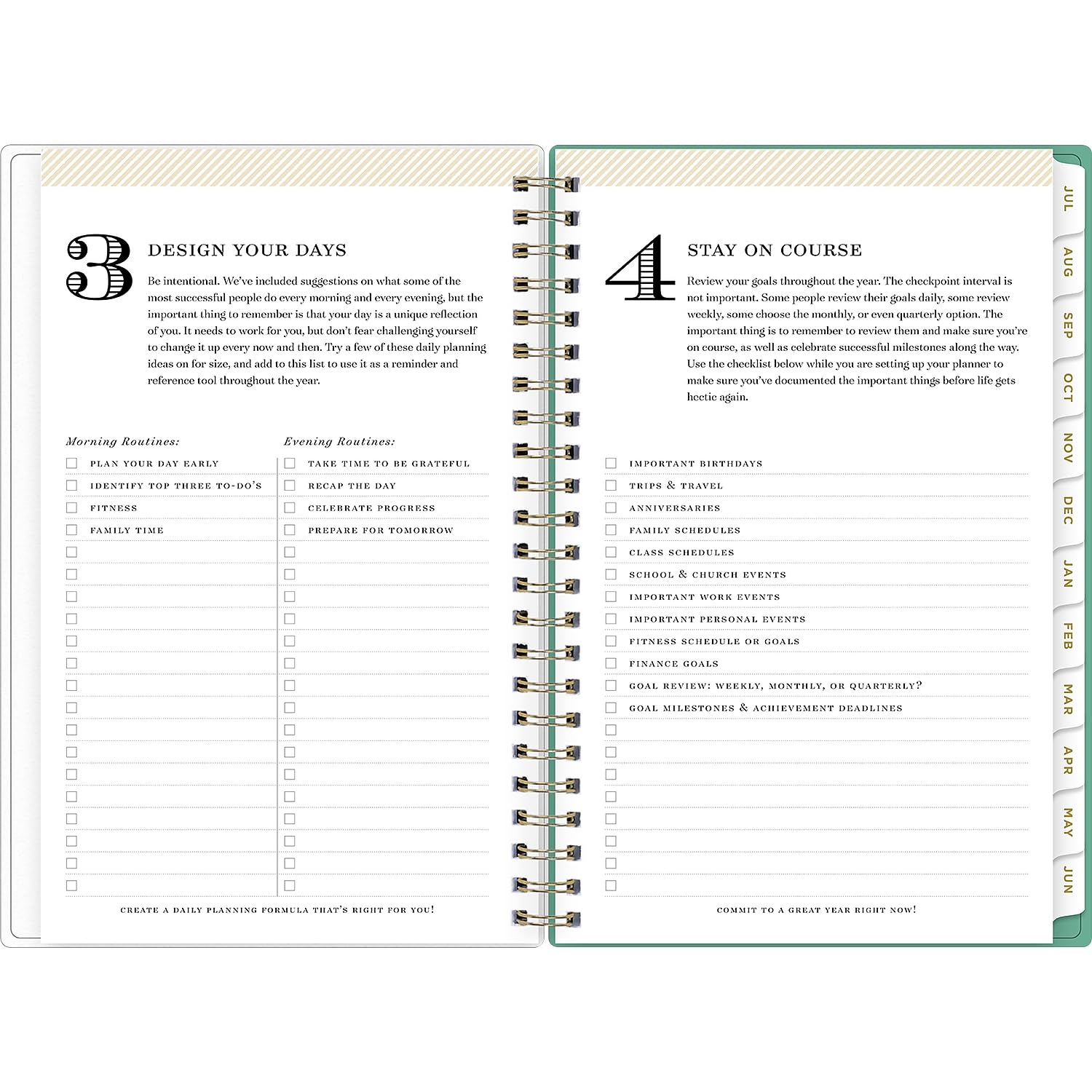 Blue Sky Day Designer for 2023-2024 Academic Year Weekly and Monthly Planner, 5' x 8', Frosted Flexible Cover, Wirebound, Palms (137892-A24)