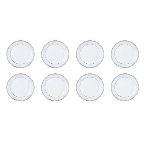 Fitz and Floyd Gold Serif 32-Piece Dinnerware Set, Service For 8, Serif Pattern