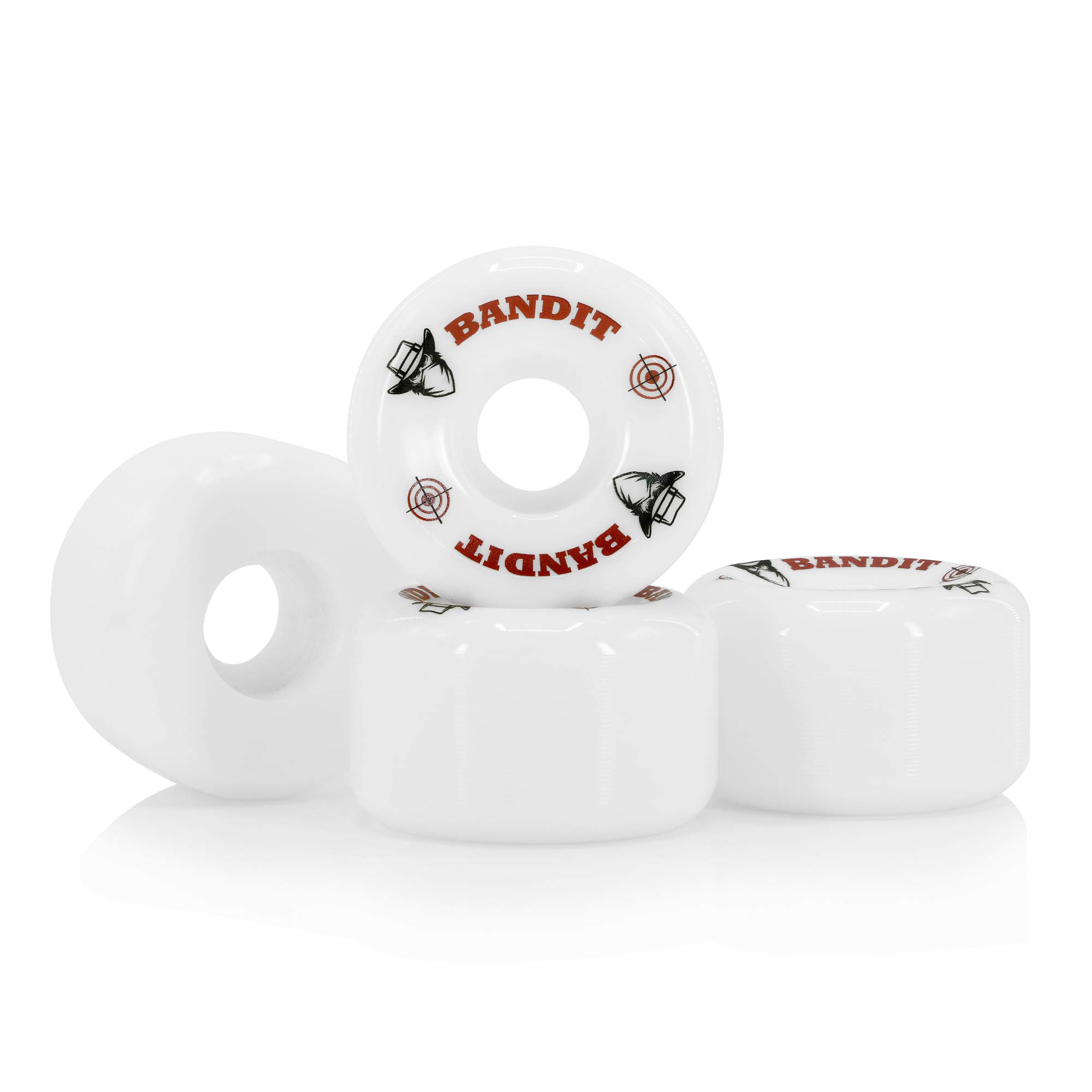 Bandit Skate Co. Skateboard Wheels 52mm, ABEC 9 Skateboard Bearings, Skateboard Tool