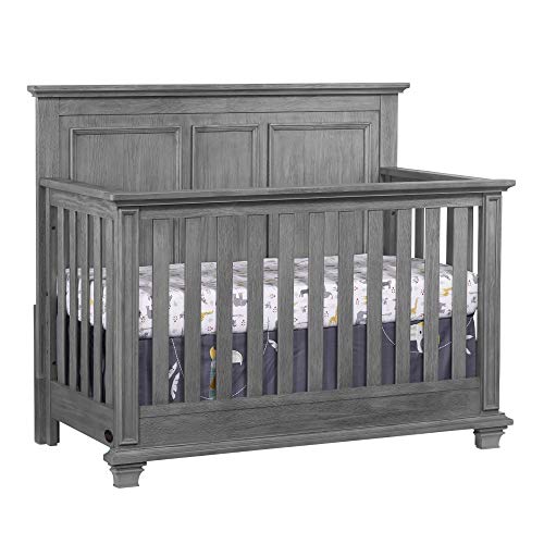 Oxford Baby Kenilworth 4-in-1 Convertible Crib, Graphite Gray, GreenGuard Gold Certified