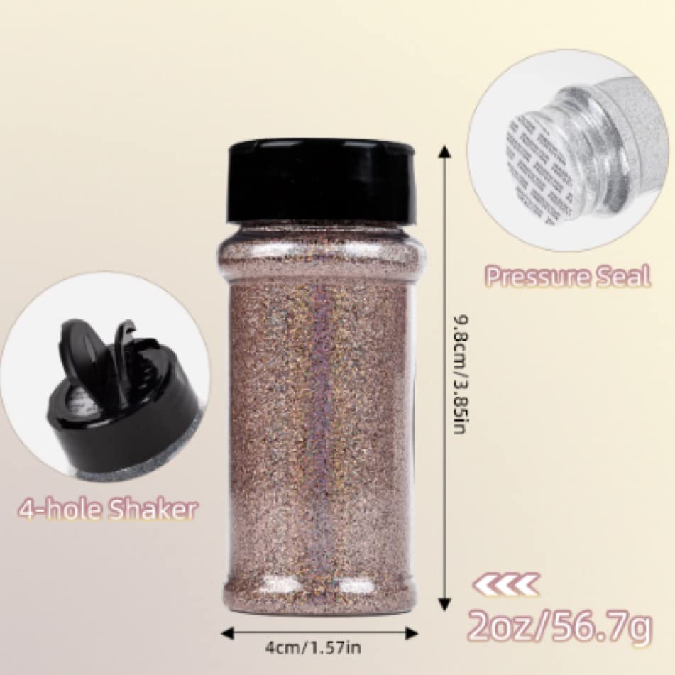 Extra Fine Glitter,5 Colors Glitter Pack,283g/10oz Craft Glitter Powder for Resin,Slime,Nail,Tumbler (5 Light Metallic Colors)
