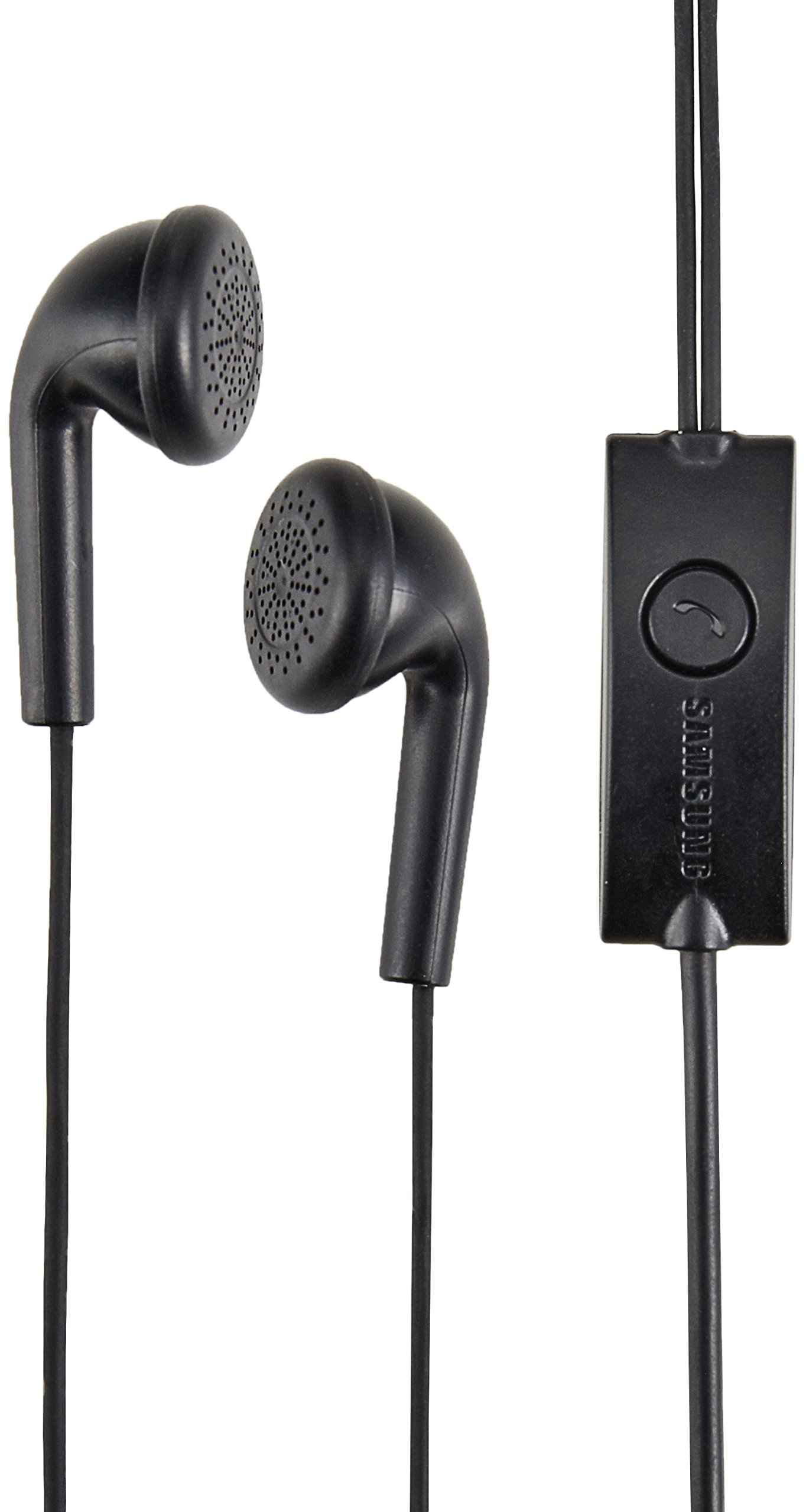 Samsung OEM Universal 3.5mm Hands Free Stereo Headset with Send/End Button - Wired Headsets - Non-Retail Packaging - Black