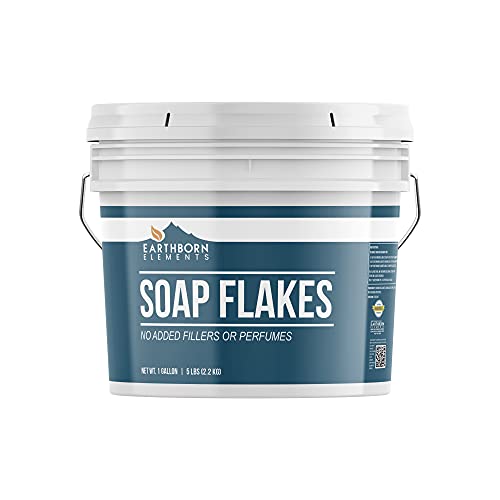 Earthborn Elements Borax Powder, Washing Soda, Soap Flakes (1 Gallon ea.) Multipurpose for cleaning & laundry, Resealable Bucket