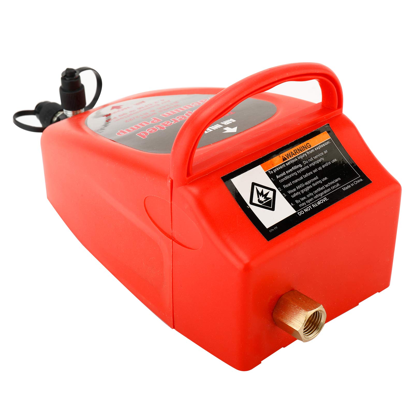 LuckyHigh 1/4''NPT A/C Air Conditioning System Tool 4.2CFM Pneumatic Air Operated Vacuum Pump Conditioner